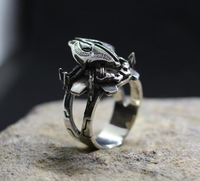 Dwarven Spider detailed Skyrim ring - Artifactoria